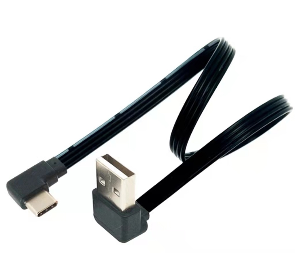 short angle USB C cable