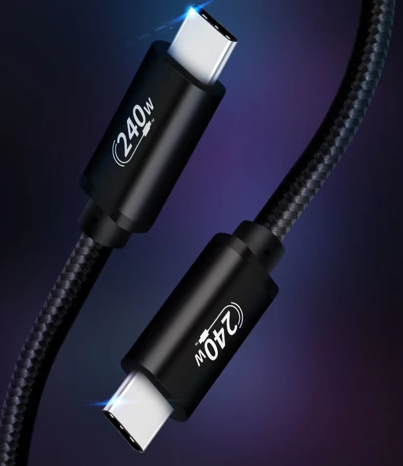 PD240W 20V5A usb C to USB C power charge cable