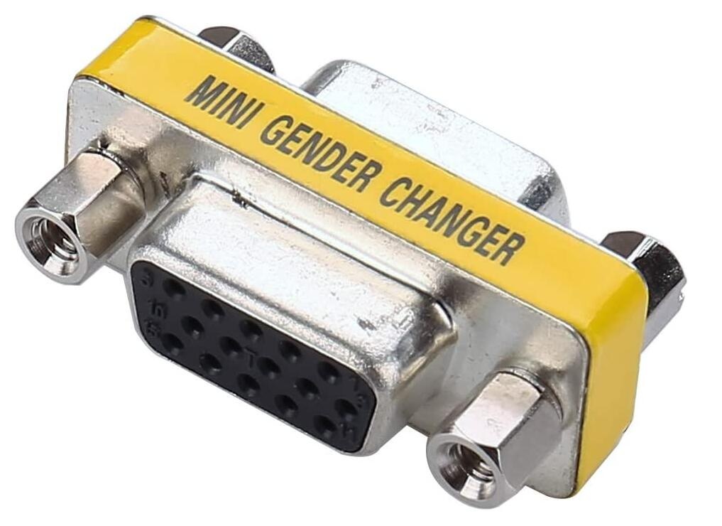 15 Pin VGA SVGA Female to Female Coupler Adapter