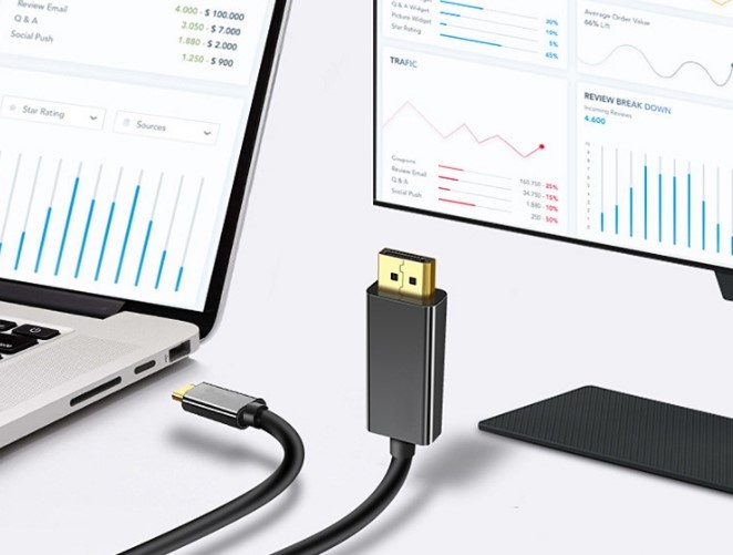 USB C to DisplayPort 1.4 VESA Certified