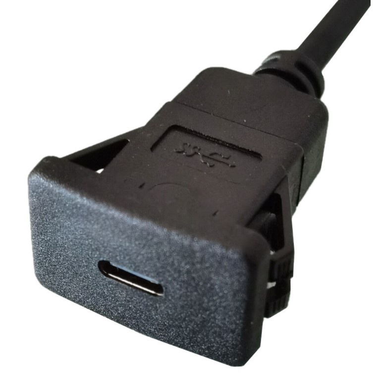 USB3.1 type-c Male to Female AUX Flush Panel Mount Extension Cable