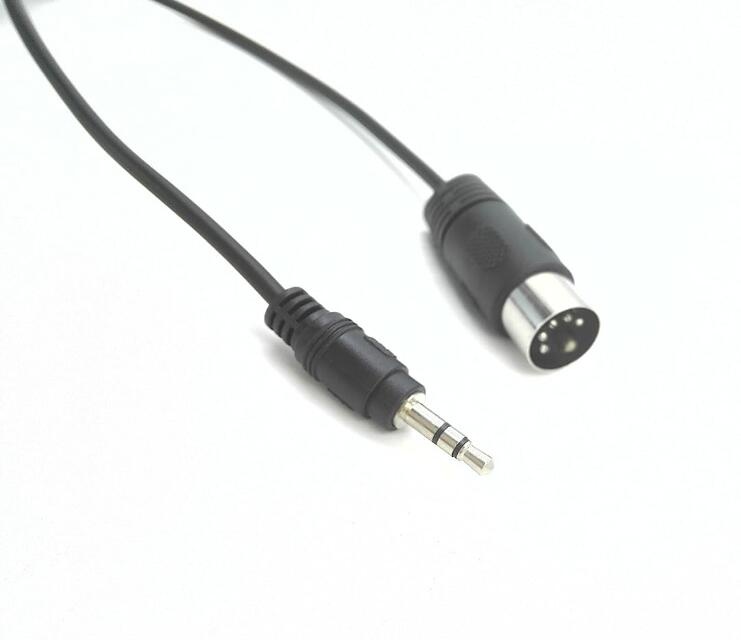 5 Pin Din MIDI Plug to 3.5mm(1/8in) TRS Stereo Male Jack Stereo Audio ...
