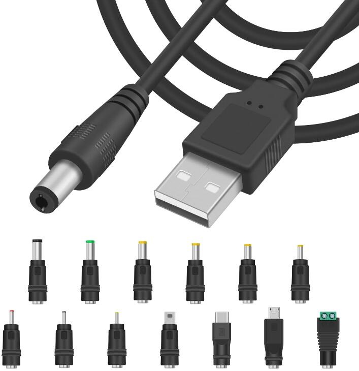 USB to 5v DC Cable 5FT / 1.5M