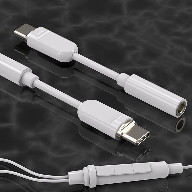 USB Type C male to 3.5mm female audio stereo cable