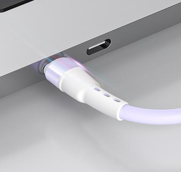 lique soft silicon usb c to USB A 5A phone charge cable