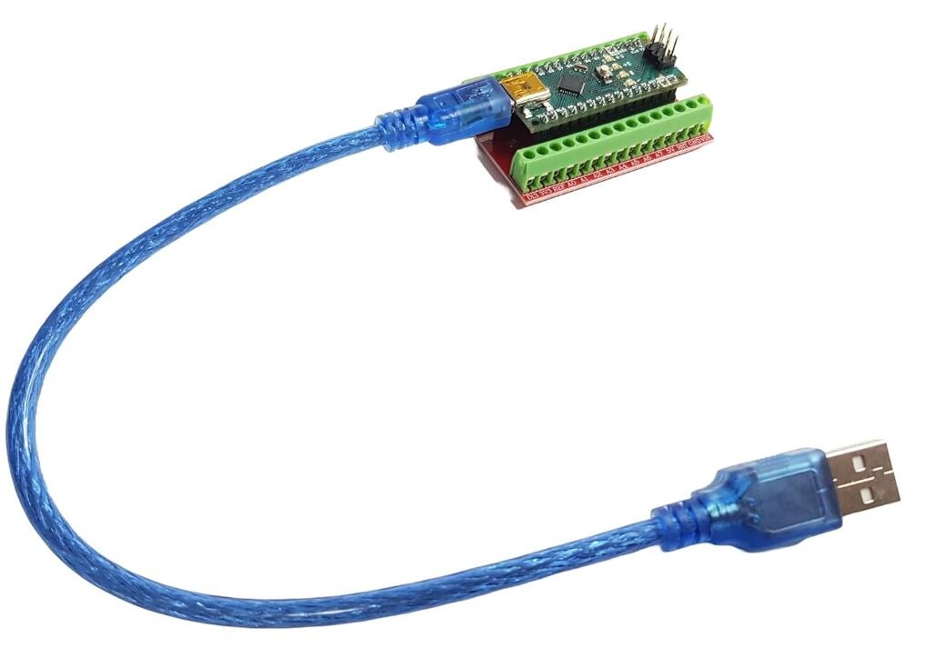 25cm Blue color Mini usb 5pin power charge phone cable