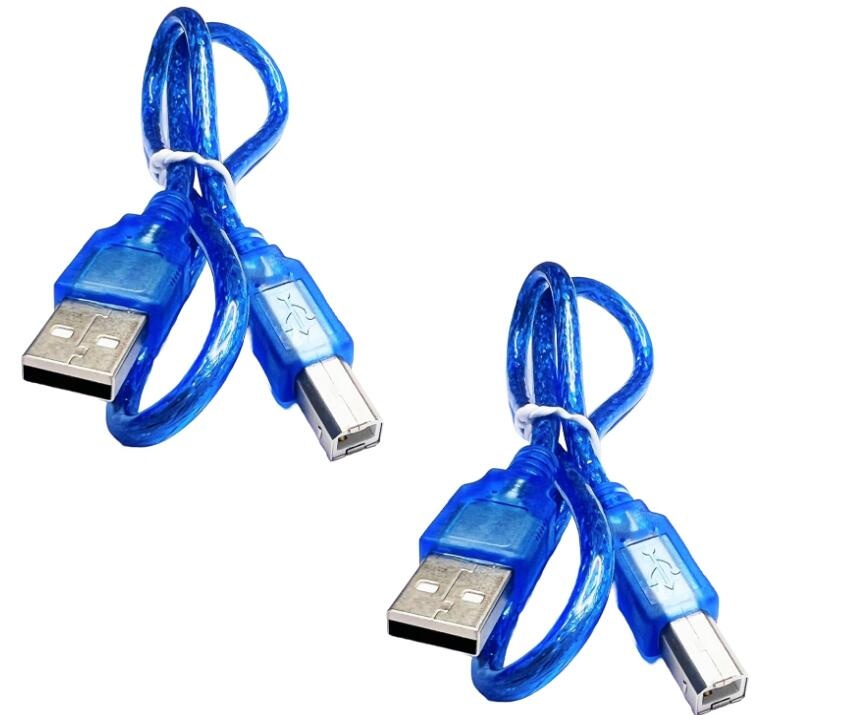 blue color USB Printer A male to B male cable for Arduino Uno Mega