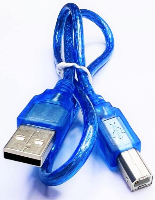 blue color USB Printer A male to B male cable for Arduino Uno Mega