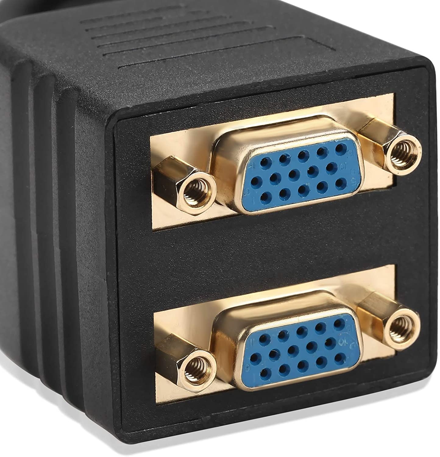 VGA Splitter Cable 1 Male to 2 Female Adapter Monitor Y Splitter Cable ...