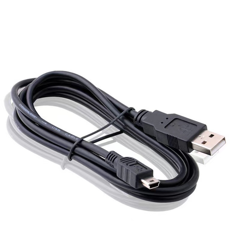 1.5m Mini usb 5pin male to USB 2.0 A male power charge cable