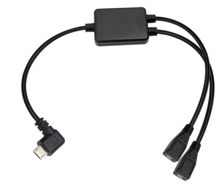 Micro USB 1 to 2 Y Splitter Cable