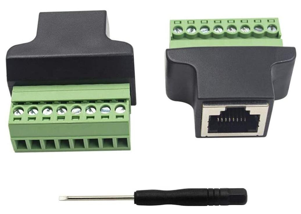 RJ45 Screw Terminal Adaptor Connector
