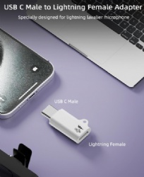 USB C to usb 8pin female Microphone Adapter